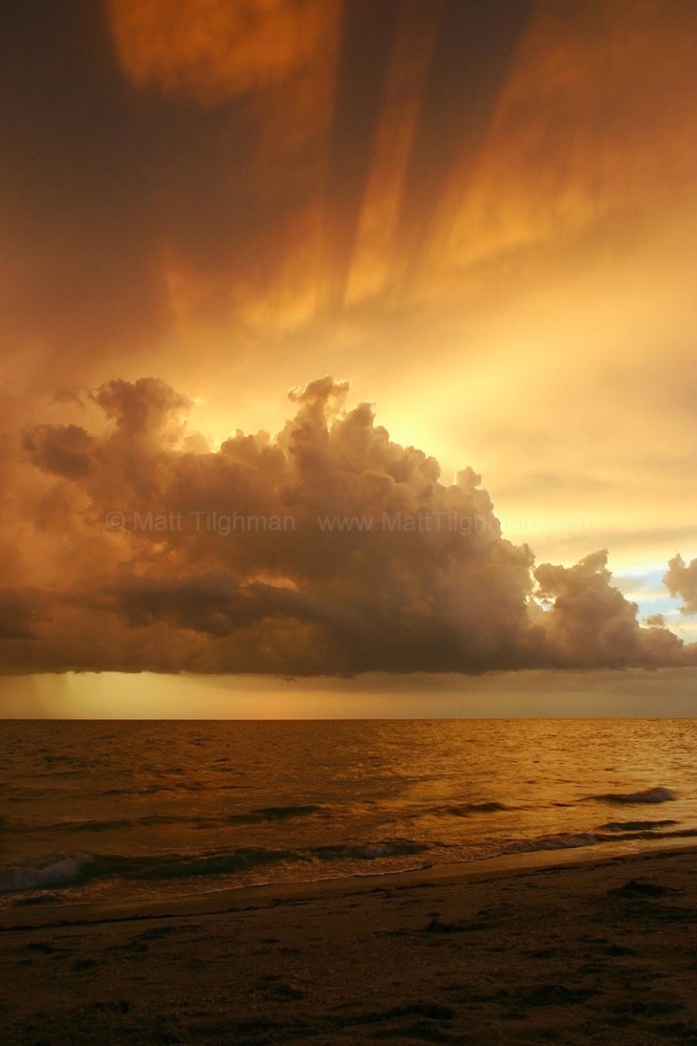Stormy Gulf Coast Sunset - Captiva, Florida - Matt Tilghman Photography